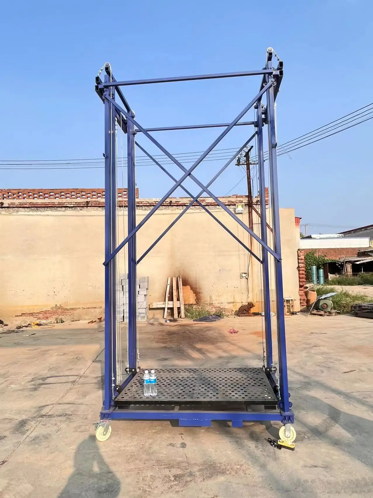Electric Platform Lifting Scaffolding Machines Building Construction ...