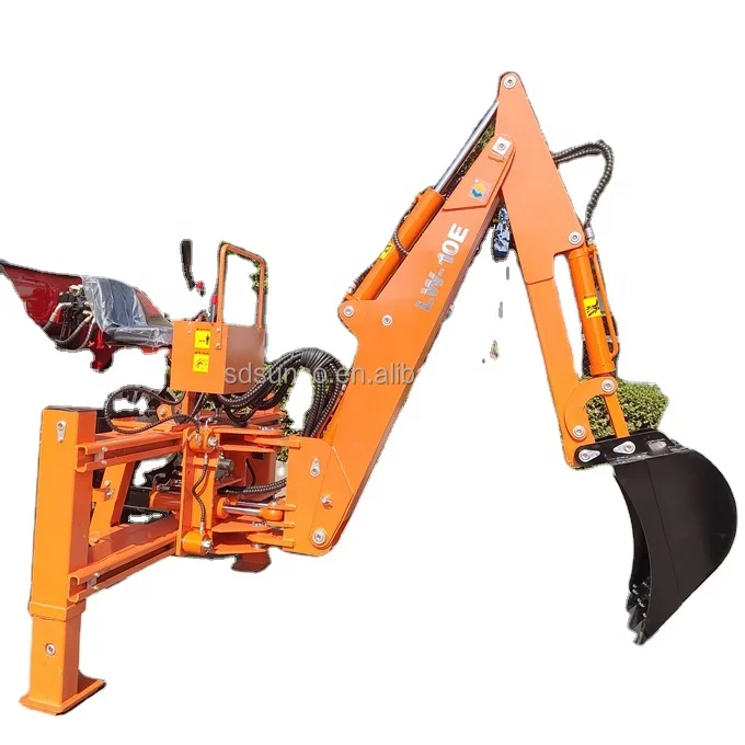 lovol tractor rear mounted hydraulic 3-point hitch backhoe attachment ...