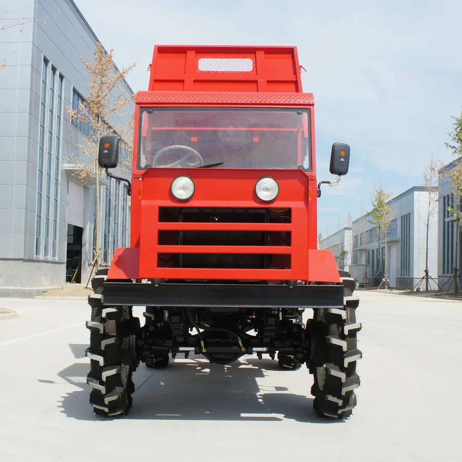4WD Farm Paddy Field Unhusked Rice Transporter Tractor - 50 HP Diesel ...