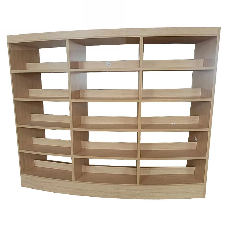 School Library Bookcase Book Display Stand Customizable Wooden Book ...