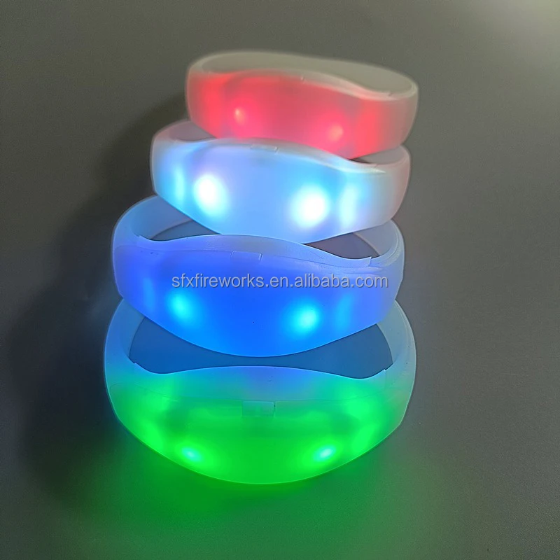 LED Wristband - Sound Activated Party Light Bracelet