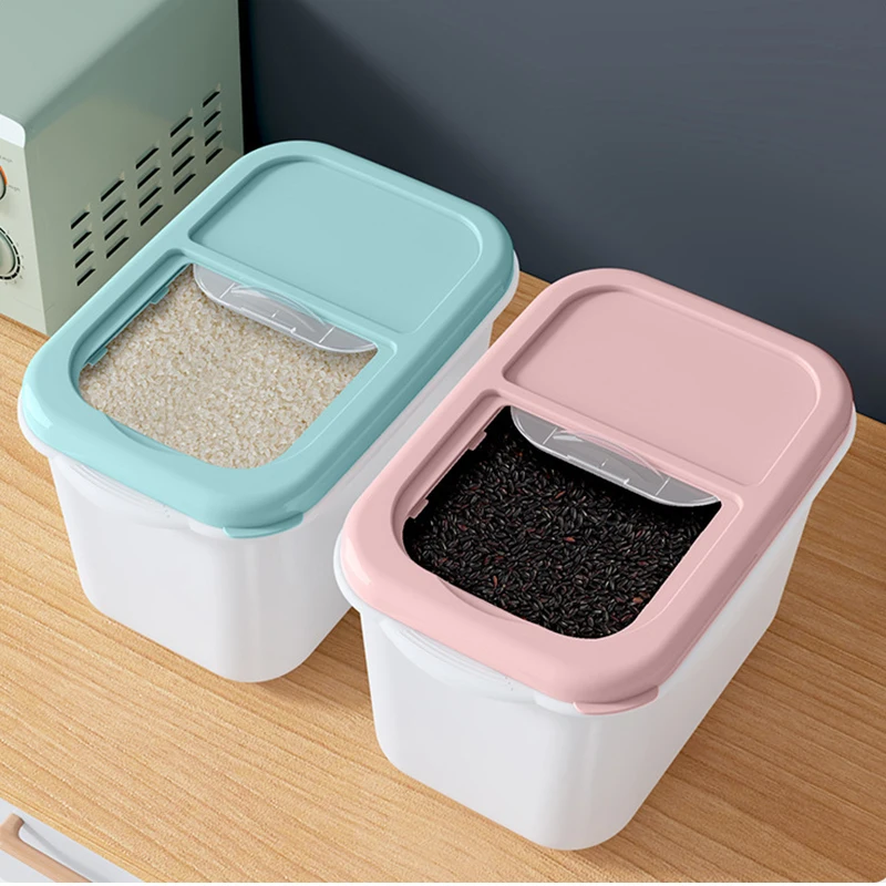 10kg Kitchen Insect And Moisture Proof Sealed Grain Storage Tank Flour ...