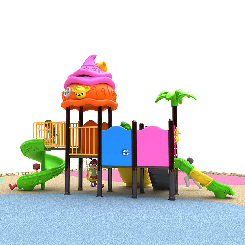 New Kids Play Set Outdoor Park Plastic Slide Equipment Amusement ...