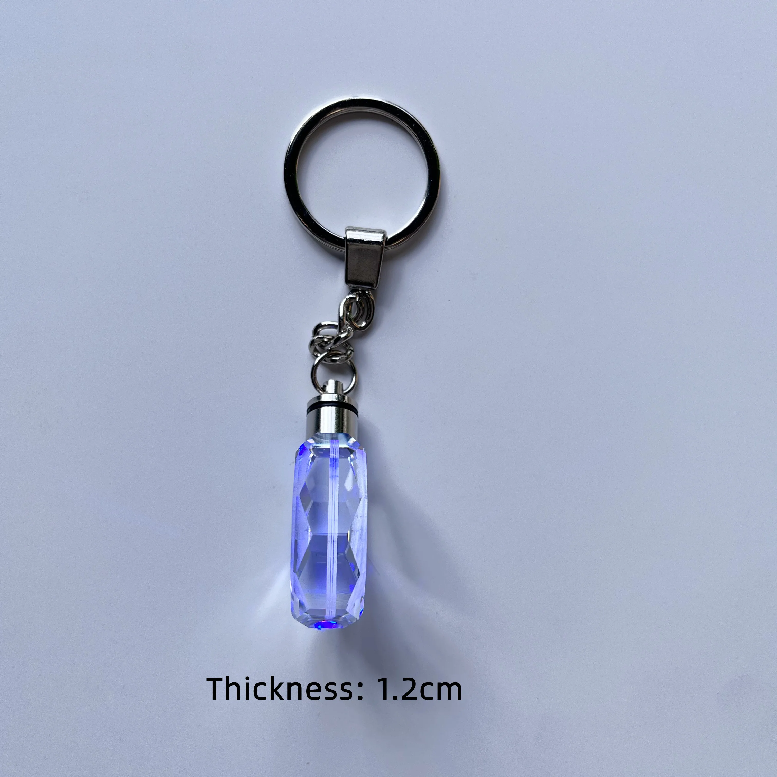 Wholesale Custom 3D Laser Engraved Led Glass Crystal Souvenir Keychain ...