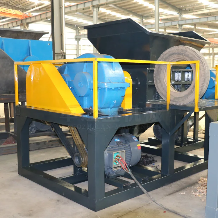 Tire Shredder Machine Tire Recycling Plant/rubber Tire Waste Plastic Bottle Shredder/tire ...