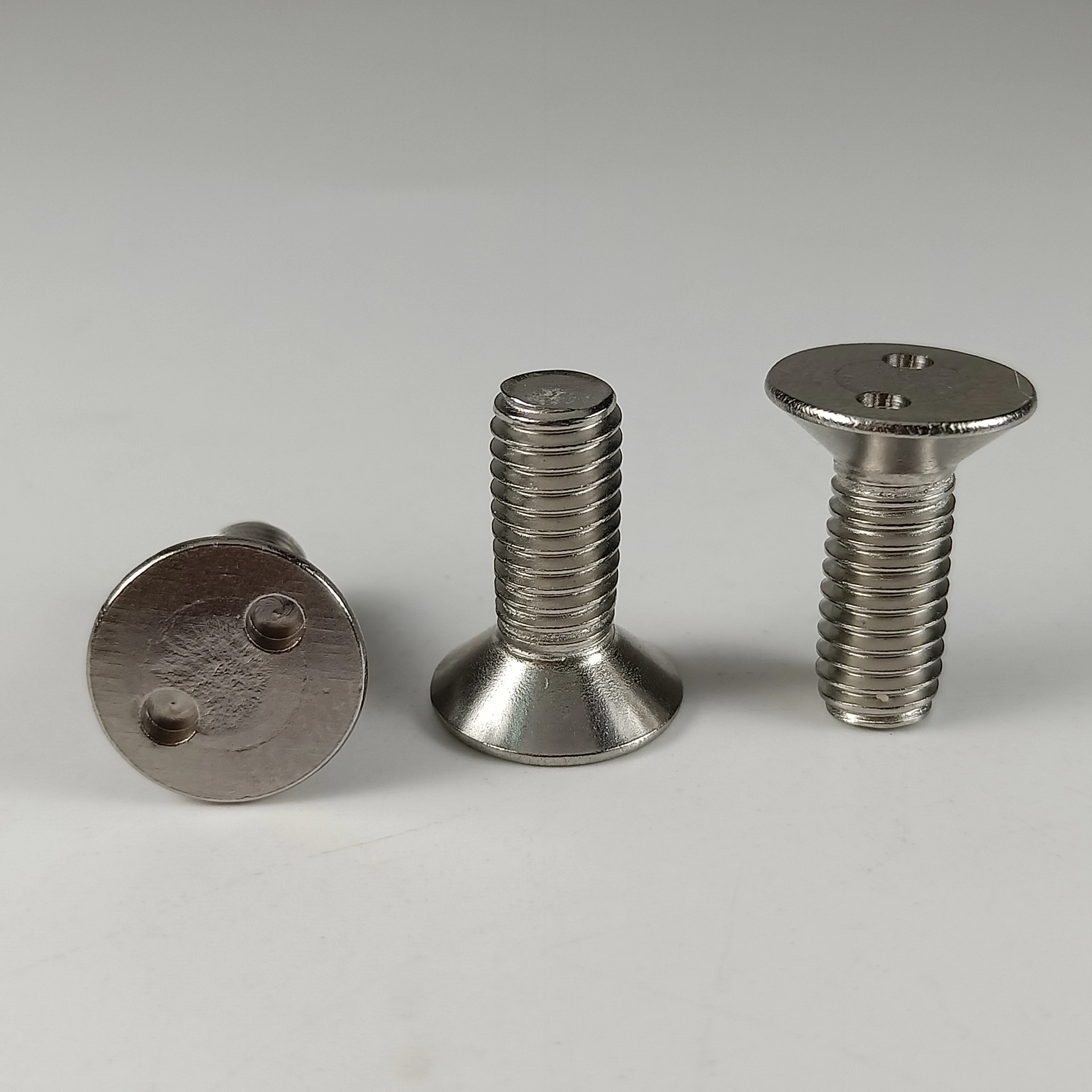 Stainless Steel Tamper-Proof Snake Eye Pig Nose Screws M8 Anti-Theft ...