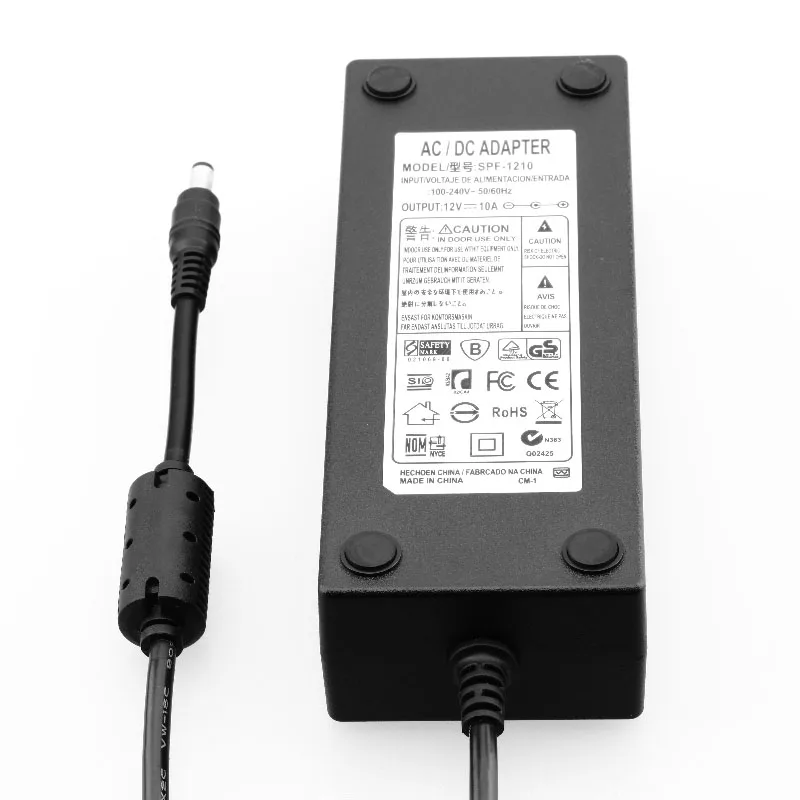 Universal Desktop 12V 10A Power Adapter Charger 120W AC Power Supply ...