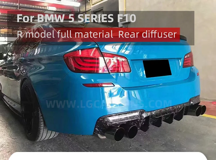 F10 M5 Customizable Material Rear Diffuser For Bmw 5 Series F10 F18 ...