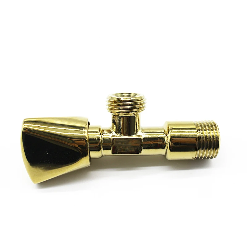 Brass Angle Valve Sanitary Valve Golden Color Black Color - Buy Angle ...