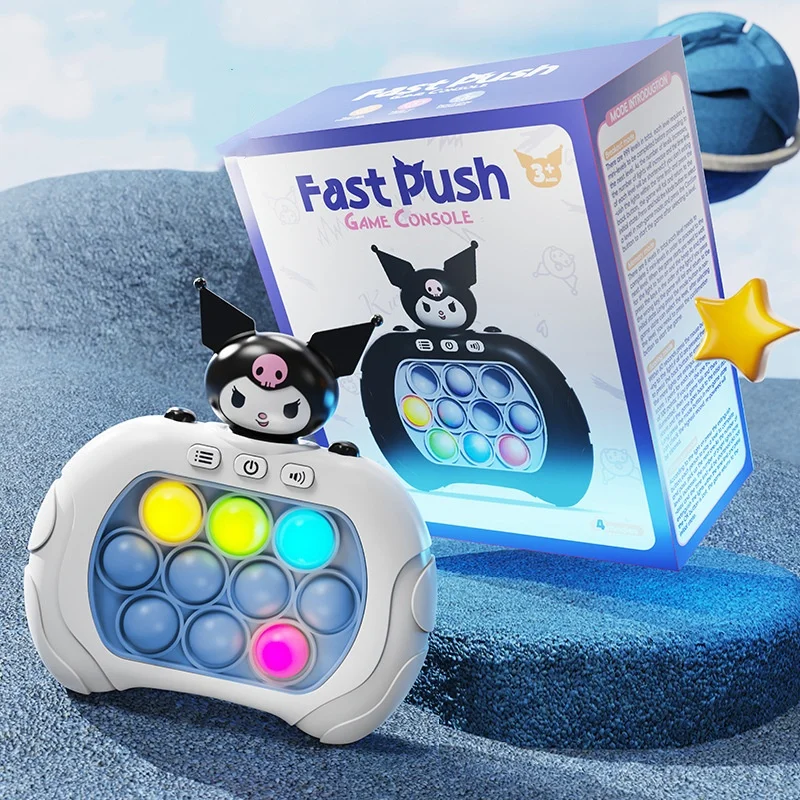 Kuromi Quick Push Bubble Competitive Game Kids Stress Relieve Fidget ...