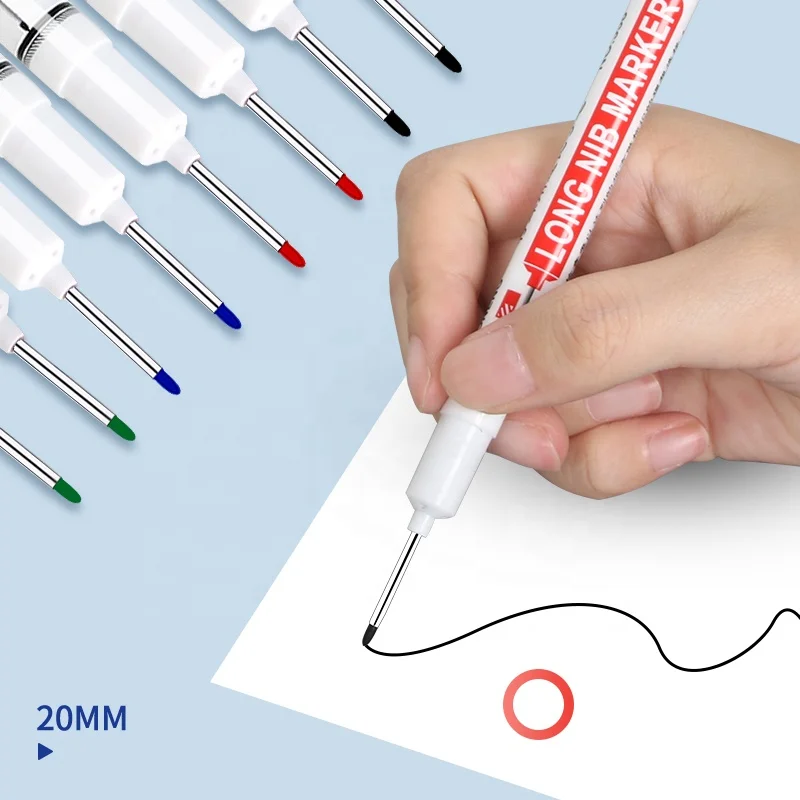 Wholesale Deep Hole Long Nib Head Markers For Metal Perforating Pen ...