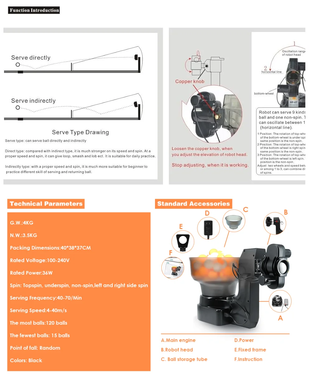 Cheap Price Ping Pong S8-Pro Robot - Tennis Training Tool