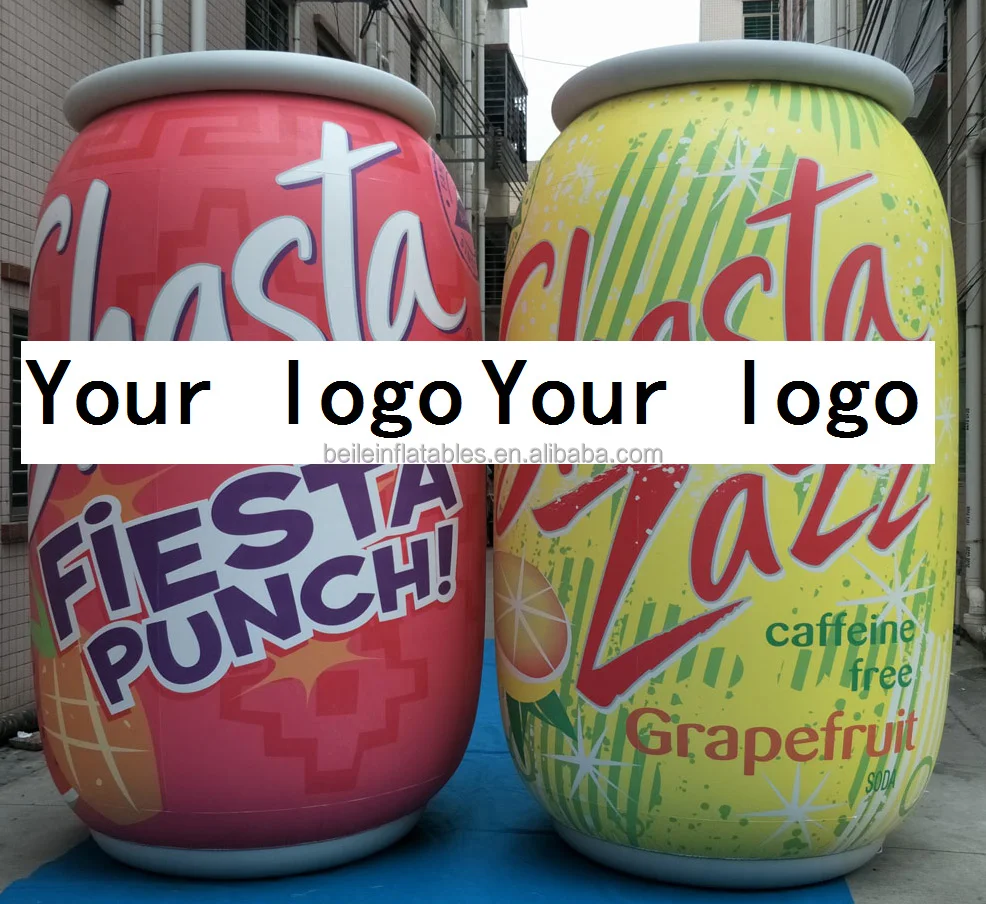 Beile Customized 2m Tall PVC Inflatable Can for Advertising
