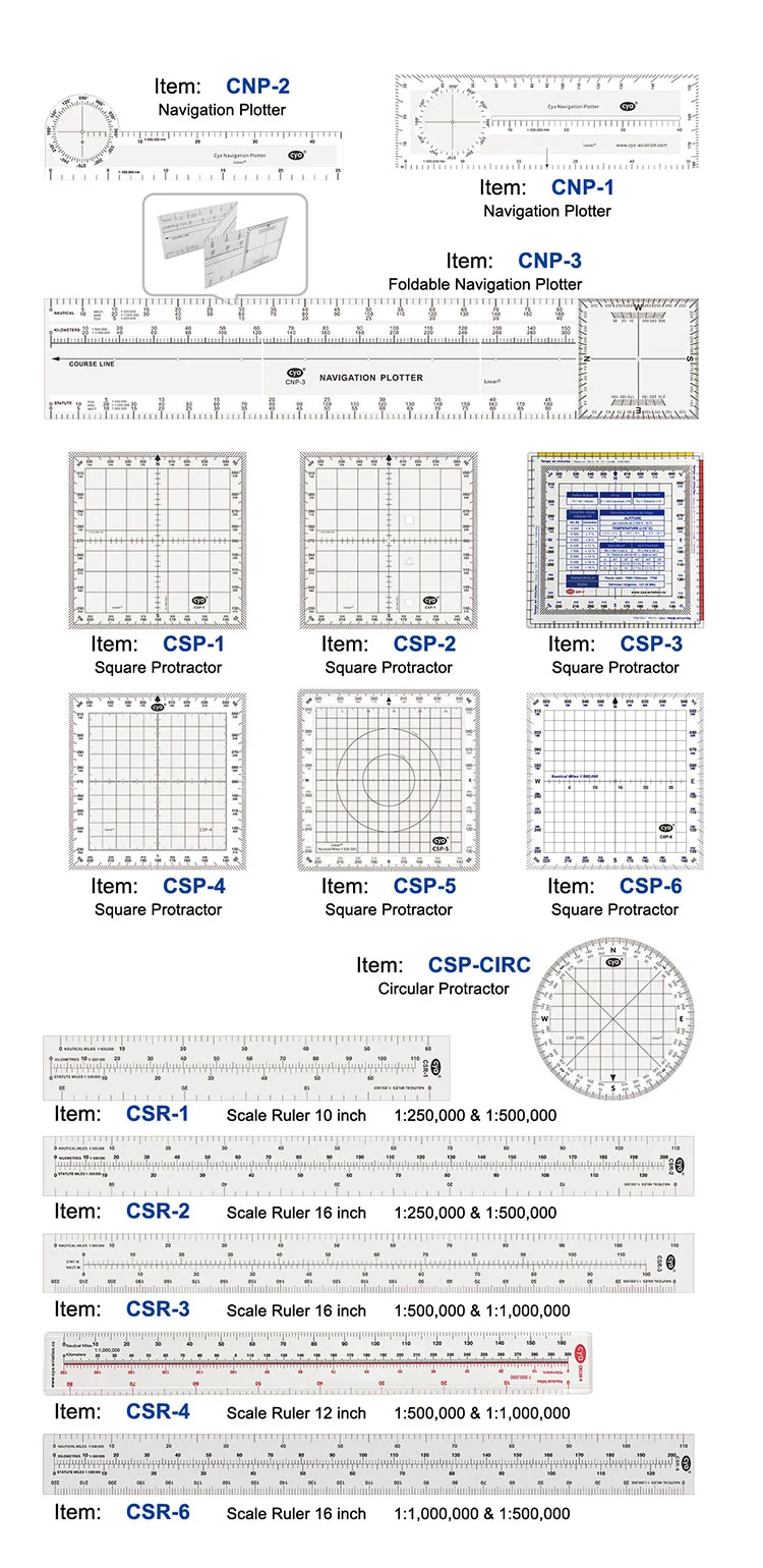 Flying School Student 24cm Scale Ruler With Nautical Miles,Statute ...