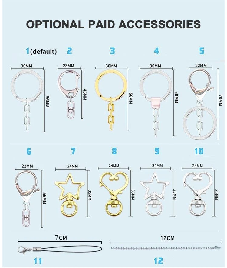 Wholesale Price Custom Acrylic Lyrics Keychain Clear Acrylic Keychain ...