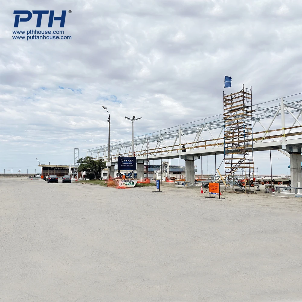 PTH Industrial Steel Structure Building Port Walkway Framework Prefab ...