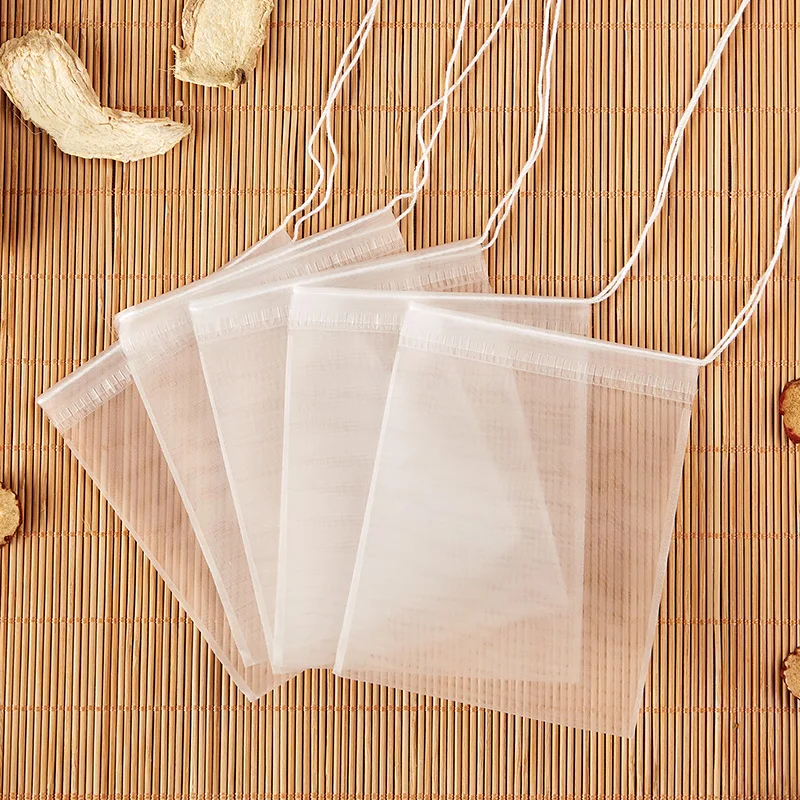 Transparent Nylon Teabags Empty Tea Bags Disposable Nylon Tea Bags With ...