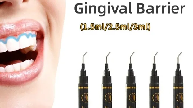 1.5ml 2.5ml 3ml Gingival Barrier Blue Gel Teeth Whitening Dental Gum Protector Gel Private Label ...