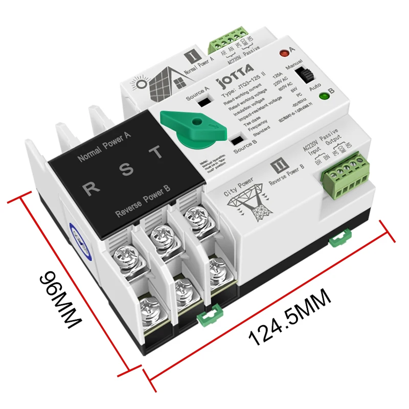 JOTTA Din Rail Mounted Selector Switch for PV Solar System