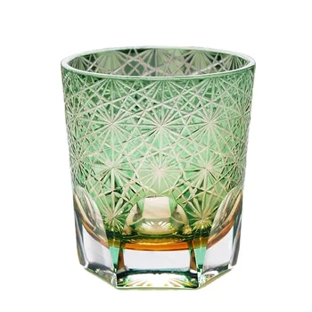 Japanese Edo Kiriko Glasses Exquisite Gift Package Hand Cut To Amber ...