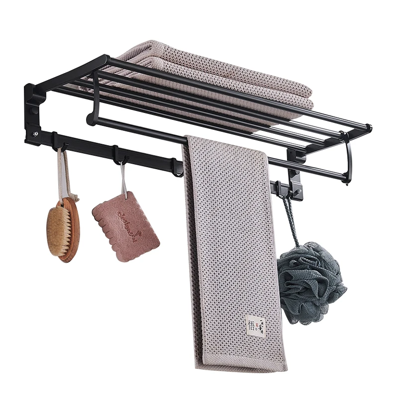 Factory Price Manufacturer Supplier Bathroom Towel Rack Black Ceiling ...