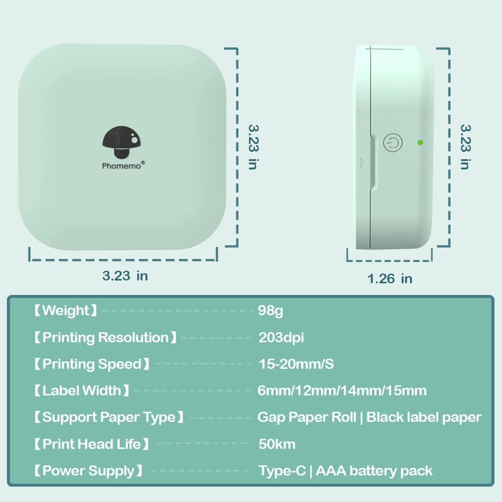 Portable Quick Printing Label Maker Machine - Thermal Printer for ...