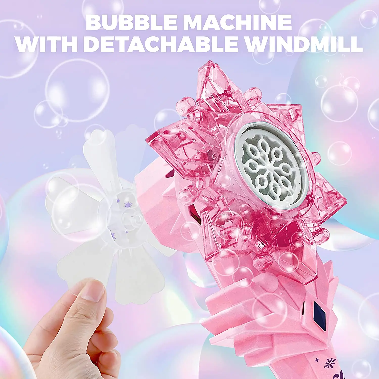 Bubble Gun Princess Magic Bubble Blower Machine Toys For Kids With ...