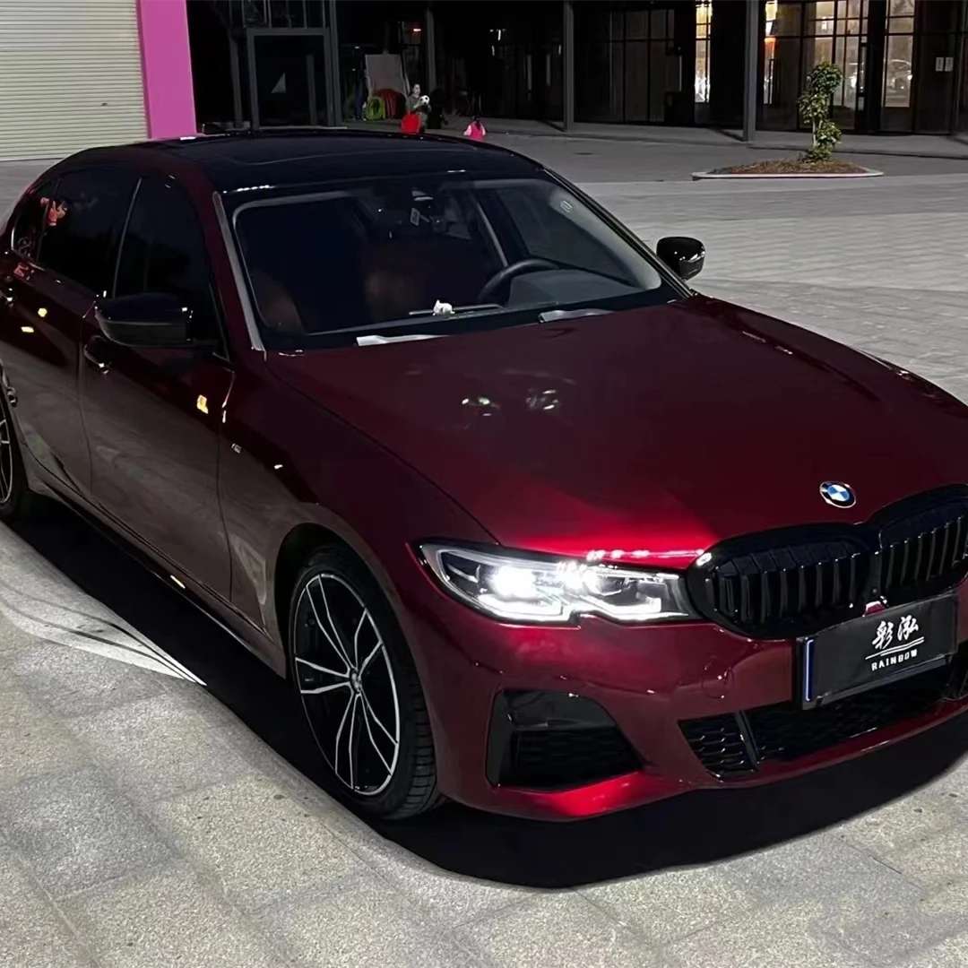 Wholesale PET Liquid Dragon Blood Red Car Vinyl Wrap