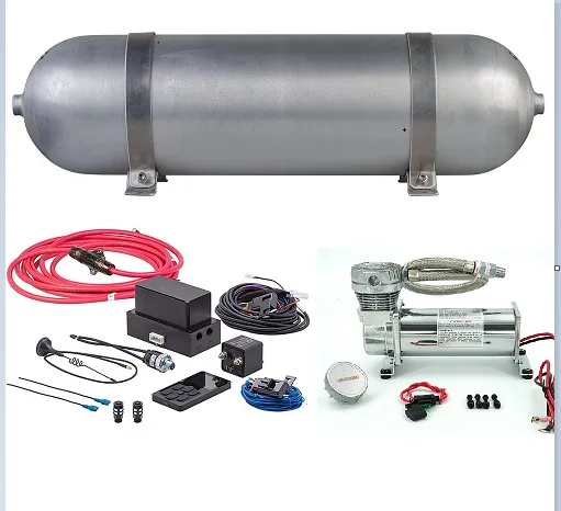 Universal Air Ride Suspension Kit with Compressor & Electronic ...