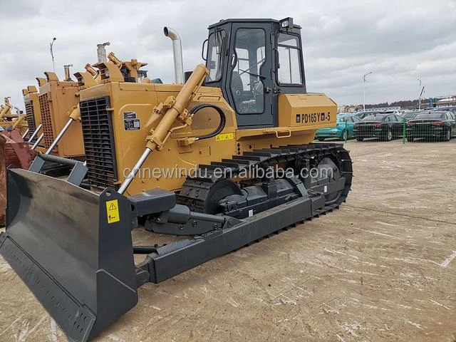 New Wheel Bulldozer PD165Y Heavy Construction Machine Road Compacting ...