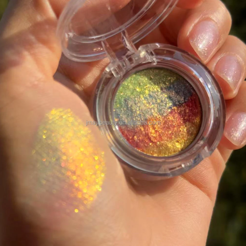 Hot Color 2024 Chameleon Glitter Eyeshadows Palette Face Body Single ...