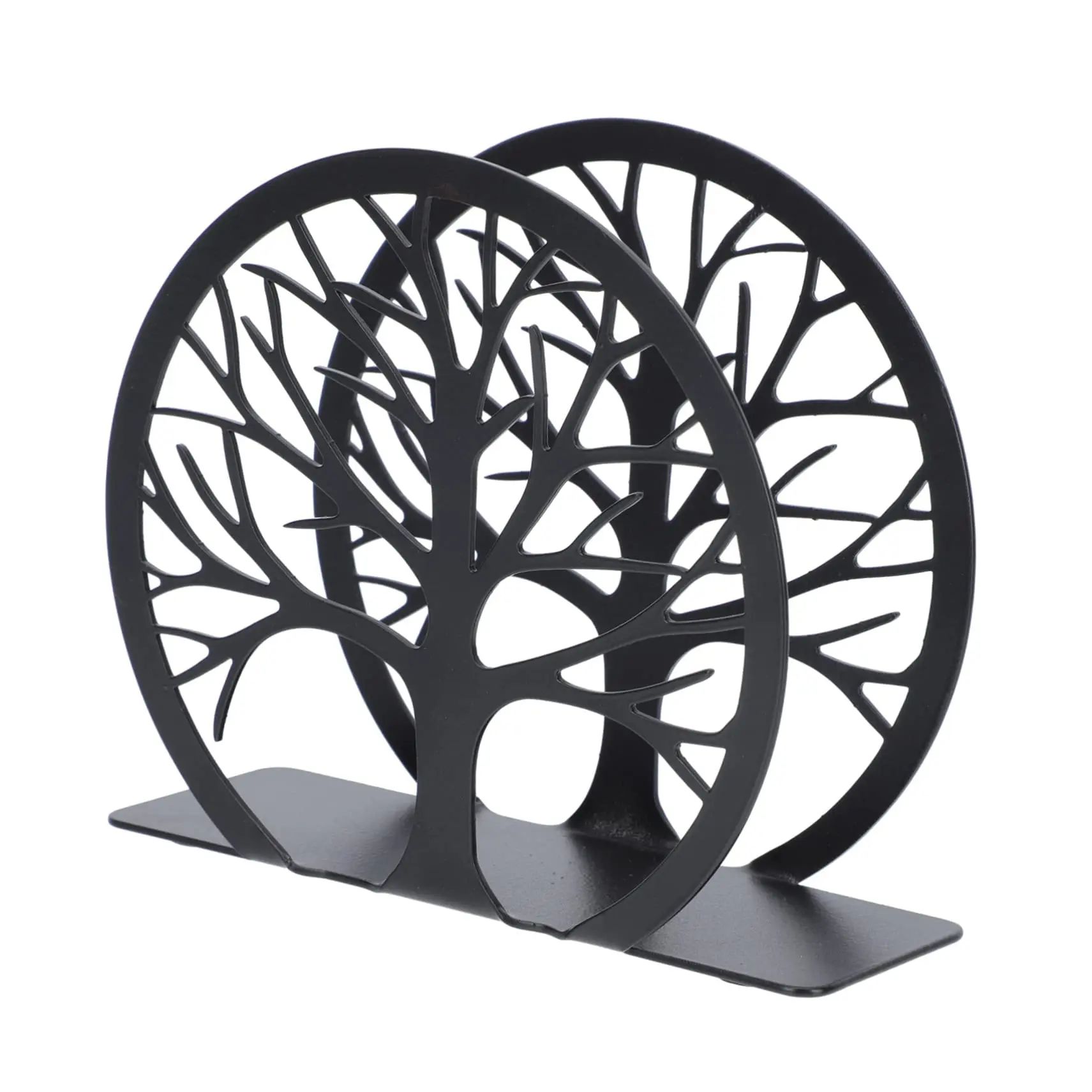 Freestanding Life Tree Black Metal Tissue Boxes Valentine's Day ...