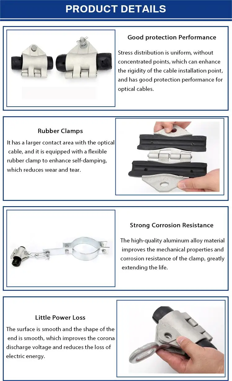 Overhead Optical Fiber Adss Opgw Cable Hardware Suspension Tension ...