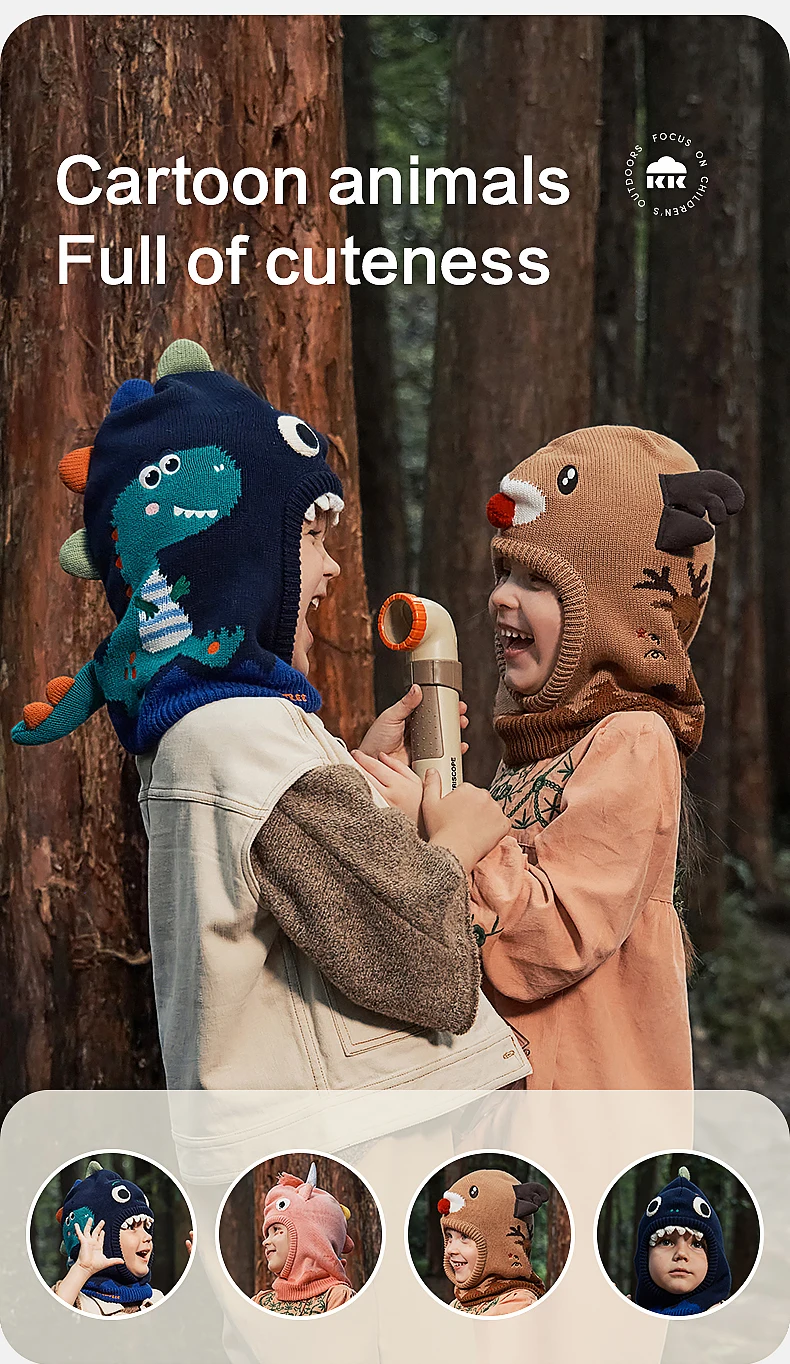 Kocotree Cute Winter Dinosaur Kids Beanie Hat Baby Knitted Earflap ...