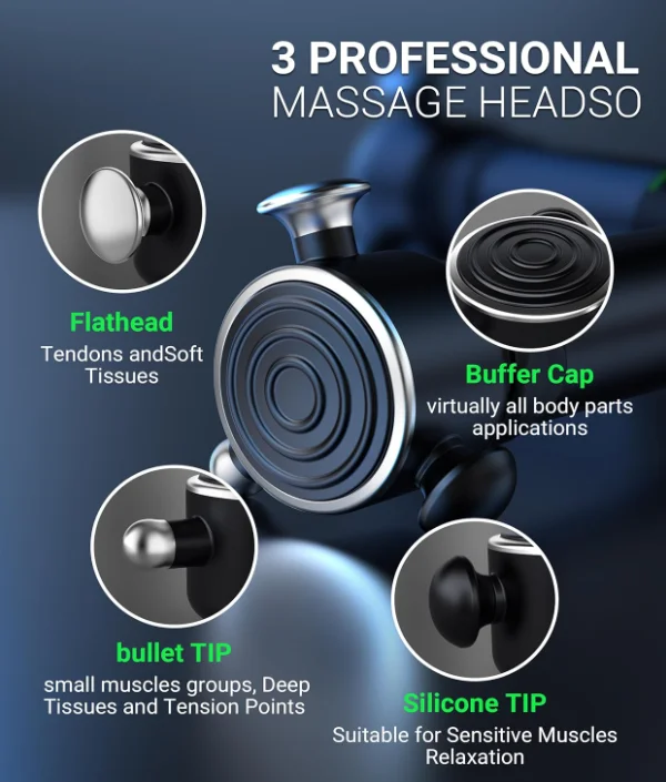 2900mah Powerful Electric Fascia Release Gun for Deep Tissue Massage