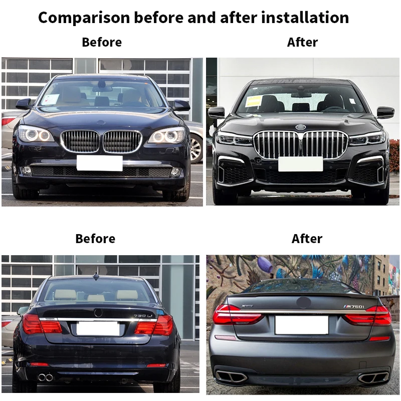 Yükseltme G12 Mt M730 Için Bodykit Bmw F02 F01 Vücut Kiti 2009-2014 Ön ...