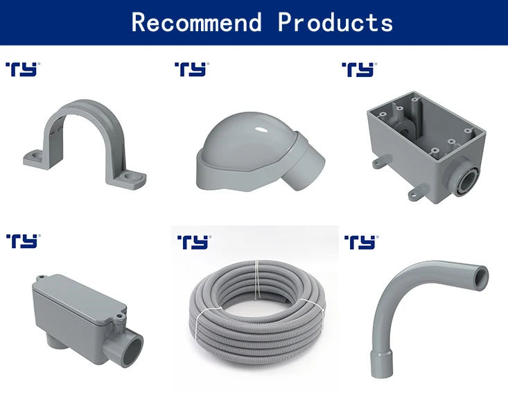 TY Factory PVC ETL UL1653 Conduit Pipe Fittings Electrical Conduit 100 ...