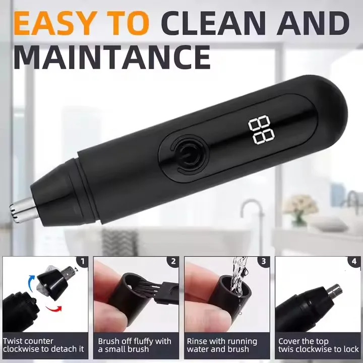Men's Low Noise Electric Nose & Beard Trimmer - Portable Hair Removal ...