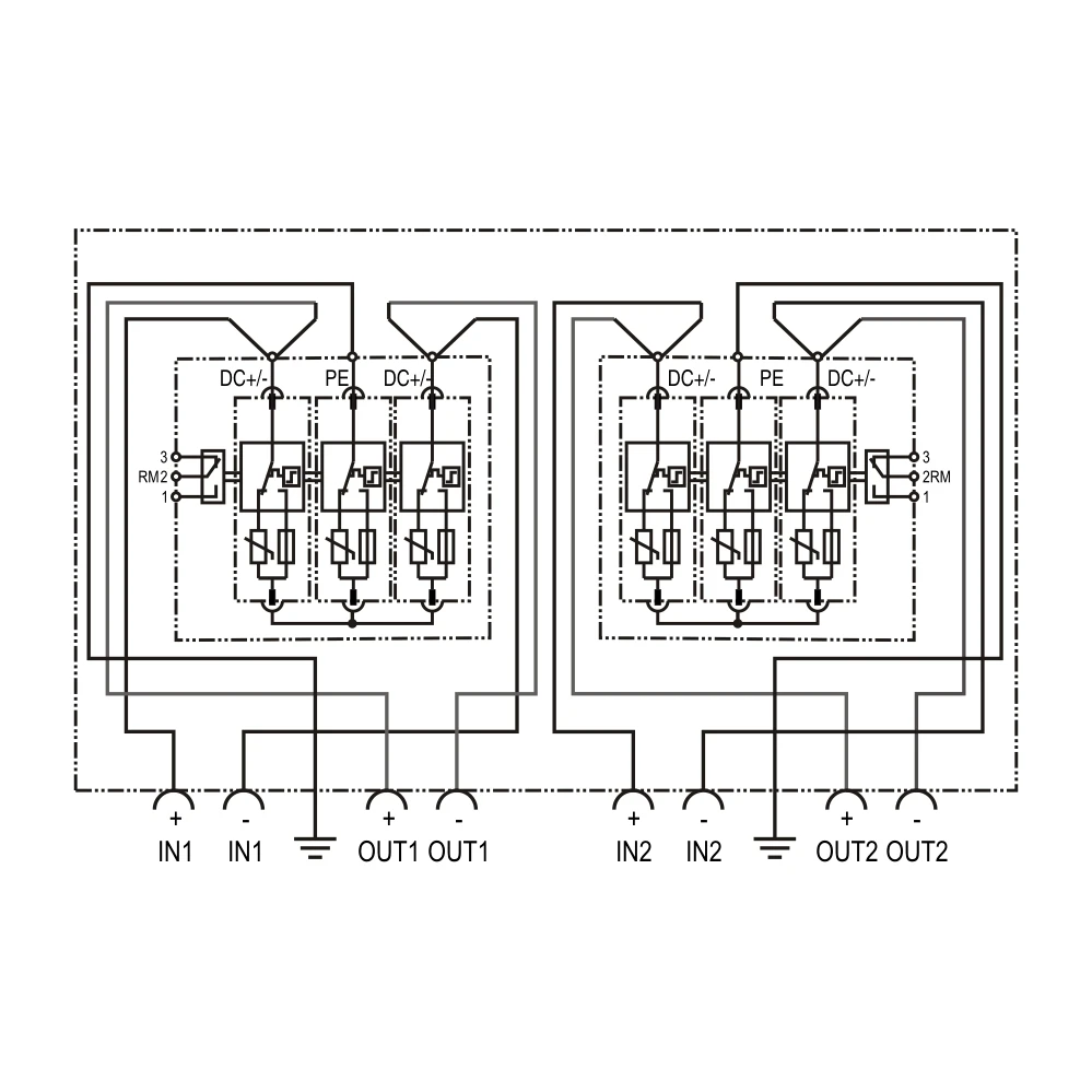 Ip67 Mc4 Pv Solar Box Surge Class C T2 Protective Device 40ka 600-1000v ...