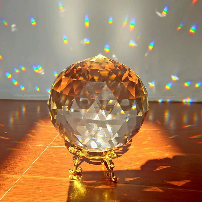 MH-SJ0102 K9 Crystal Multi Cut Ball - Elegant Home Decor
