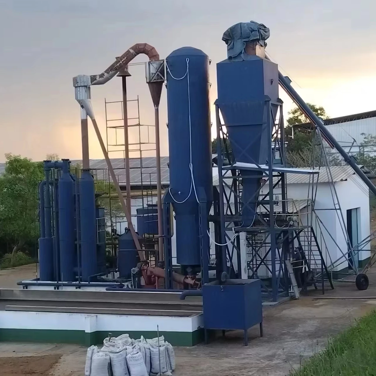 biomass power generation rice husk gasifciation power plant/wood rice ...