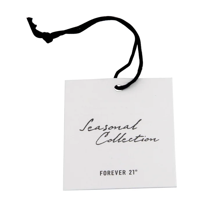 Custom premium luxury Hand tag Paper Printed Shirt Garment Brand Name ...