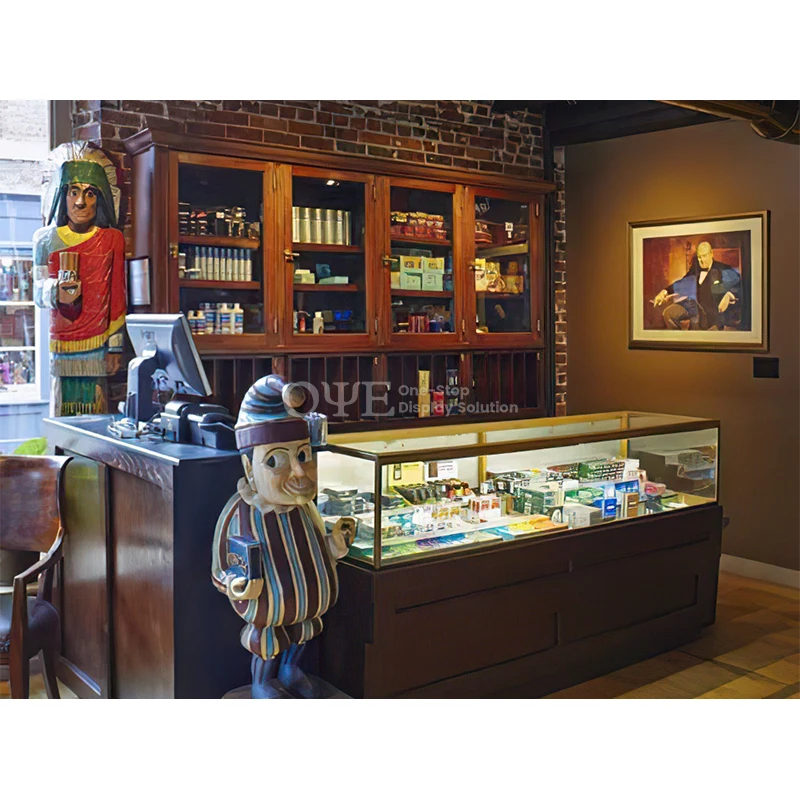 Modern Cigar Room Furniture Display Showcase Humidor Cabinet Humidifier ...