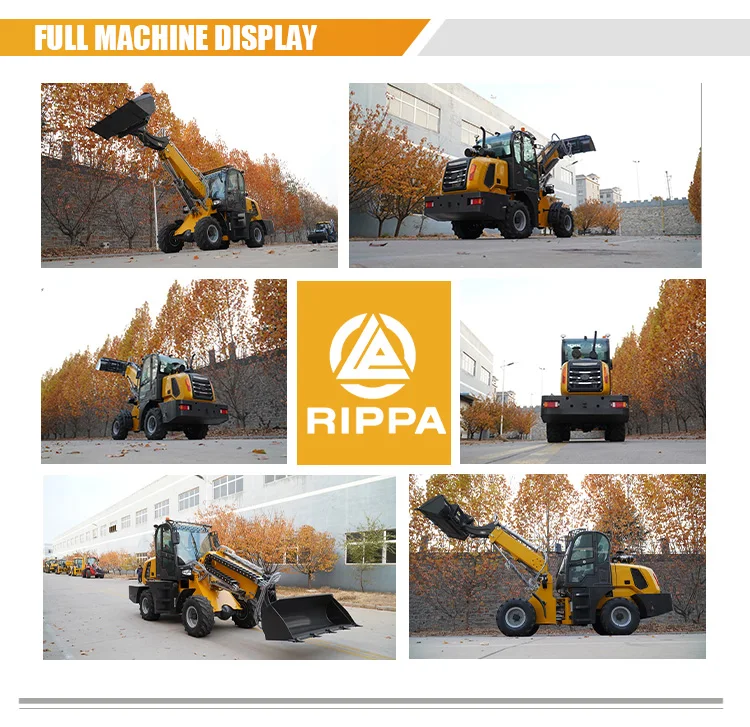Mini Front Loader Wheel Drive Telescopic Loader Multifunctional Wheel ...