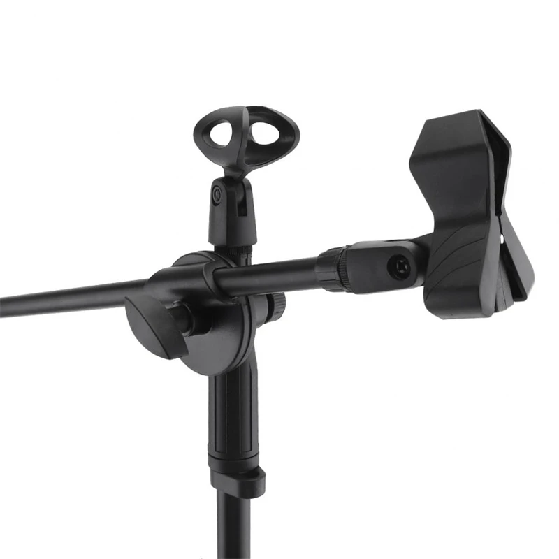 Professional Swing Floor Metal Stand - Adjustable Microphone Holder
