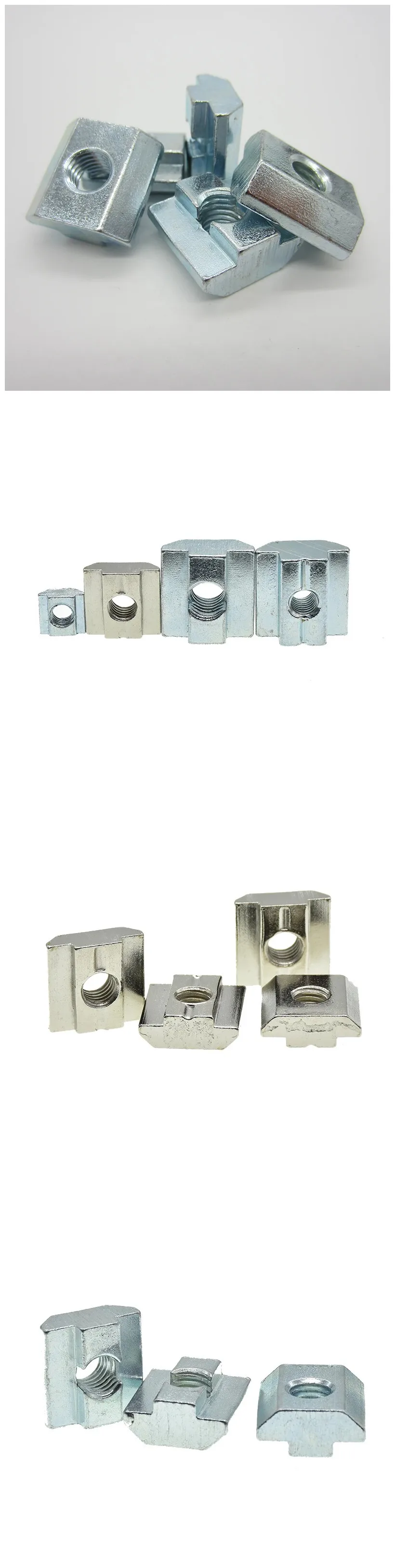 T Block Square Nuts - Reliable Fasteners for Aluminum Profiles