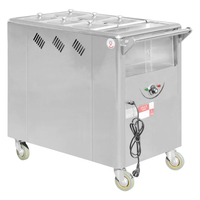 Restaurant Buffet Equipment Food Warming Cart High Grade Stainless ...