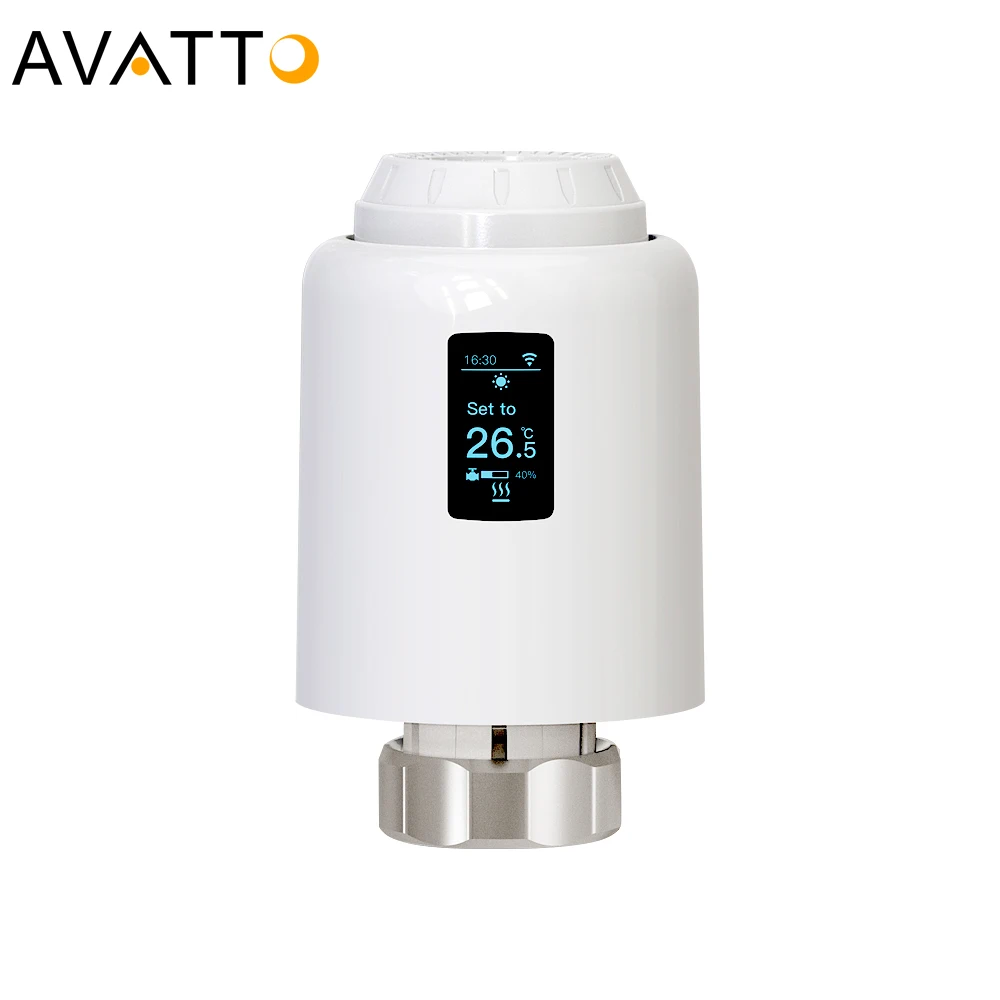 AVATTO Tuya Smart Home Digital Thermostatic Valve Wifi Programmable ...