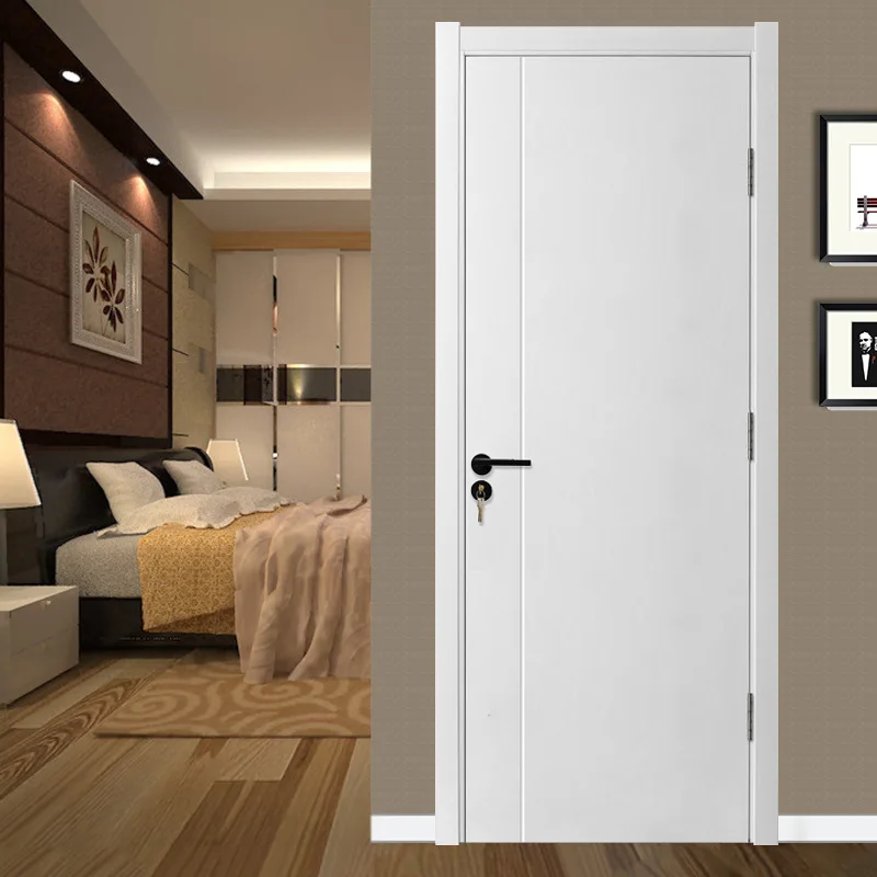 Factory Wholesale Popular Solid Wooden Door Bedroom Interior Composite ...