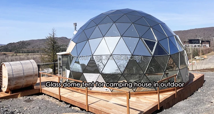 8M Snow Dome Tent - Glass Dome Glamping for Hotels & Resorts
